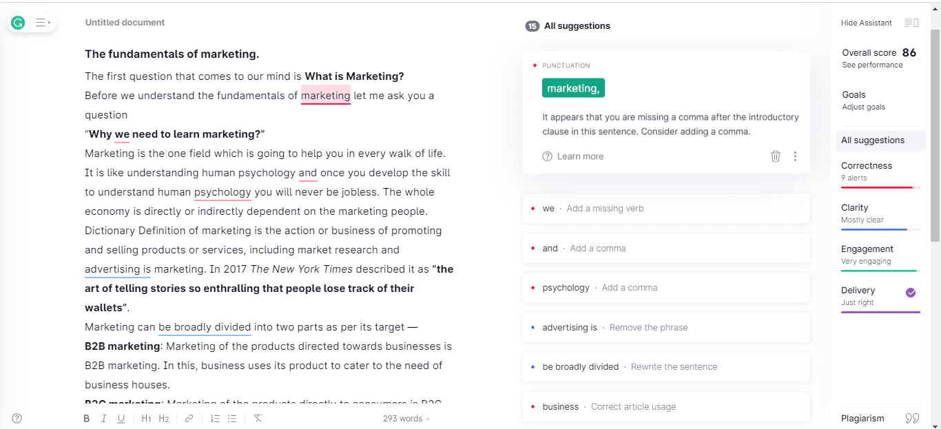 Grammarly: A Secret for Successful and effective Content Writing ...
